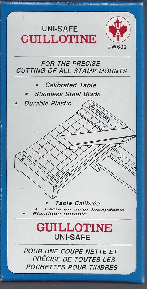 Unisafe Stamp Mount Cutter - Steel Blade Guillotine Cuts Up to size 91 ...