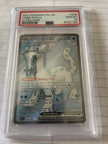 Chien-Pao ex - 236/193 - Pokemon Paldea Evolved Full Art Ultra Rare ...