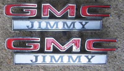 1970 - 1972 GMC Jimmy Fender Emblem Script Pair 646067 Amateur Resto ...