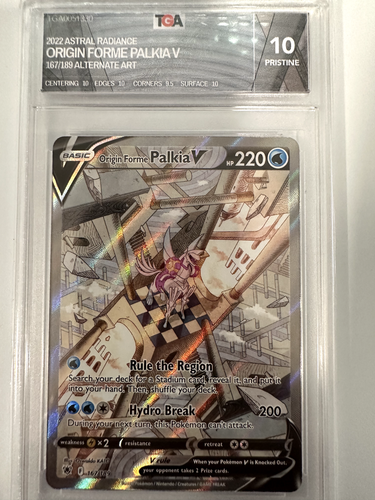 Origin Forme Palkia V Astral Radiance 167/189 Graded TGA Flow Label ...