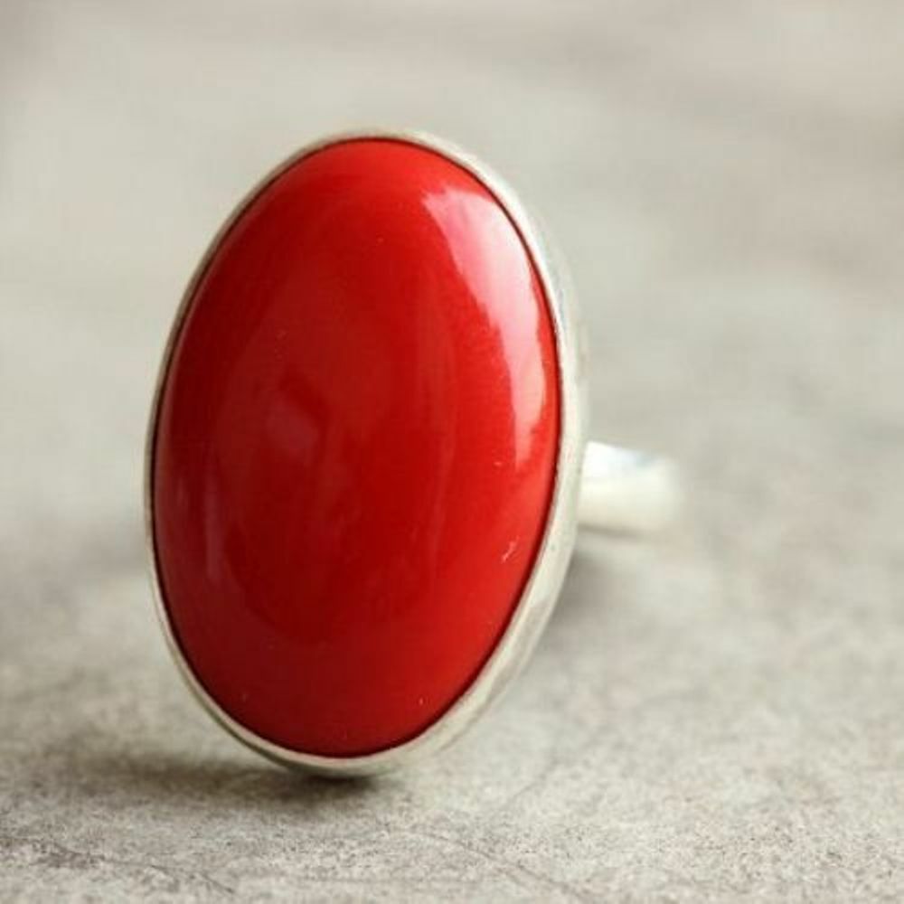 Coral Ring 925 Sterling Silver Ring Black Friday Ring All Size BM-919 ...