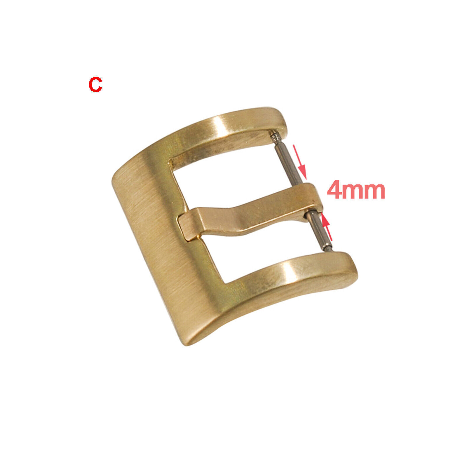 20mm/22mm Metal Brass Watch Buckle Pin Watch Clasp For Leather Rubber ...