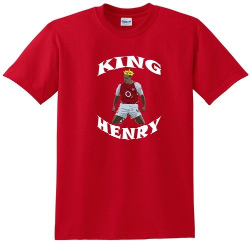 Thierry Henry Arsenal Barcelona "King Henry" jersey T-shirt S-5XL | eBay