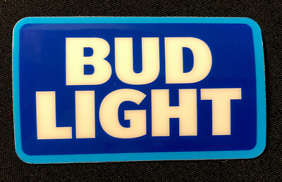 BUD LIGHT STICKER “A COLD ONE” 3 3/8 x 2” VERY THICK & GLOSSY | eBay
