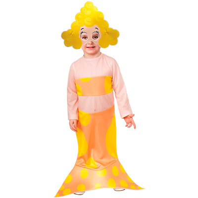 Girls Bubble Guppies Deema Mermaid Halloween Costume Dress Headpiece ...