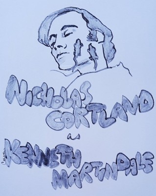 Original art Nicholas Cortland gay actor in 70s film Frogs horror ...