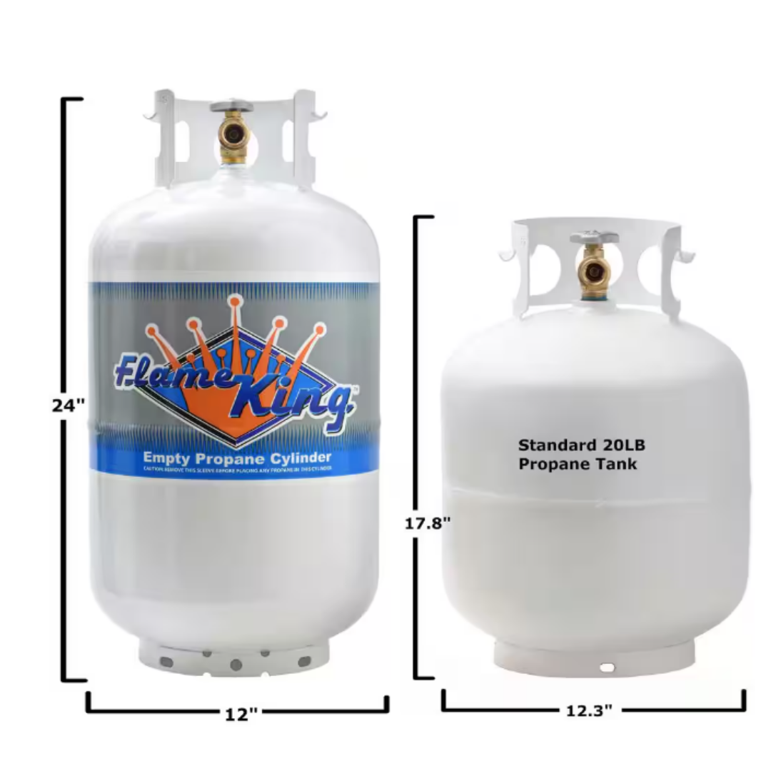 30LB Steel Propane Tank Cylinder with Type 1 Overflow Protection Device ...