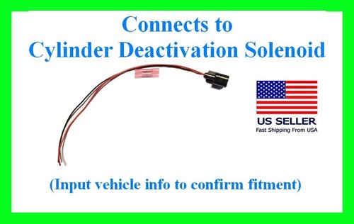 Cylinder Deactivation Solenoid Connector Plug Pigtail Harness Wiring ...
