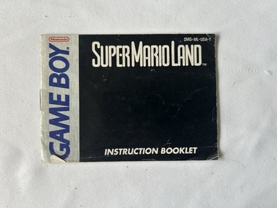 ORIGINAL NINTENDO GAMEBOY SUPER MARIO LAND INSTRUCTION BOOKLET | eBay
