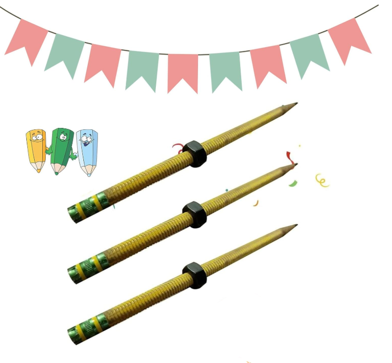 ADHD Fidget Pencil,Threaded Pencil Sleeve with Nuts'n Bolts for Kids ...