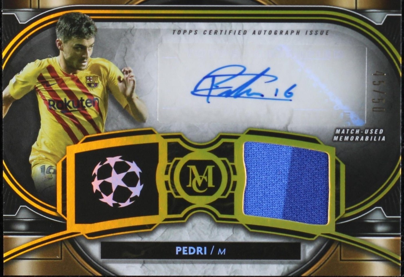 2021-22 Topps Museum Collection UCL - Museum Autograph Relics Pedri # ...