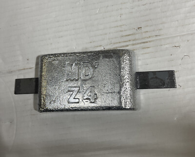 ZINC 6 X 3.5 X 1 ST TABS Z4 Zinc anode with steel tabs | eBay