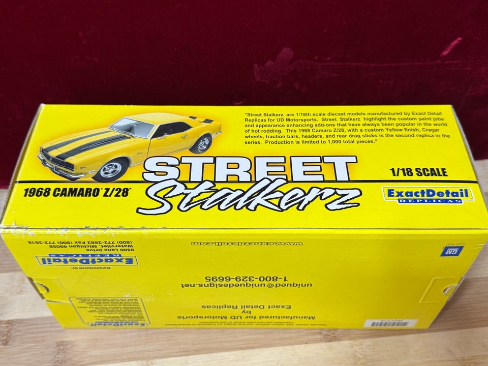 Exact Detail 1968 Z/28 Chevy Camaro Street Stalkerz limited edition 1: ...
