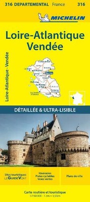 Loire-Atlantique Vendee - Michelin Local Map 316: Map by Michelin NEUF ...