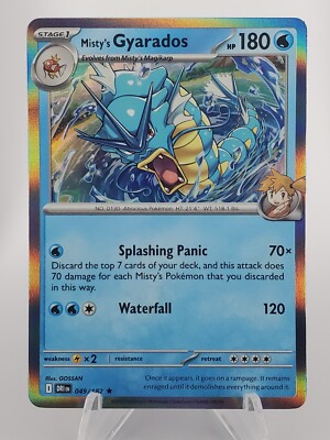 Misty's GYARADOS Rare Pokémon Holo Stage 1 Destined Rivals #49/182 | eBay