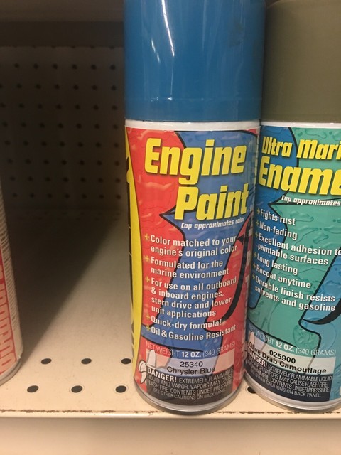 Moeller CHRYSLER Blue Engine Spray Paint 025340 for sale online | eBay