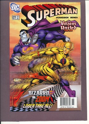 Superman 221 Newsstand Variant NM 9.4 Villains United Zoom & Bizarro | eBay
