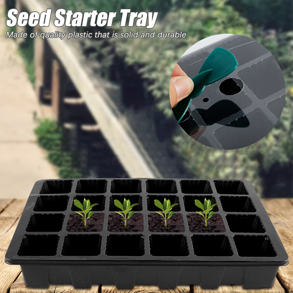 Nursery Seed Tray Kit Germination Planting Box Home Garden Plant ...