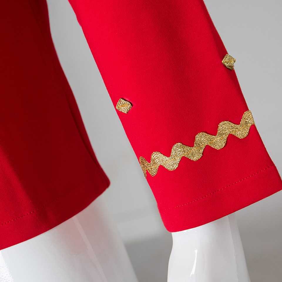 Cosplay The Original Series Scotty Red Top Shirts TOS Starfleet Uniform ...