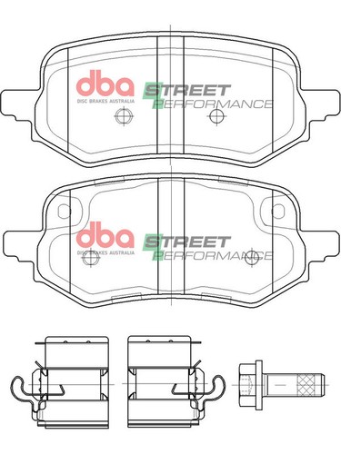 DBA Street Performance Brake Pads fits Ford Puma 1.0 JK EcoBoost ...
