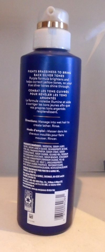 HB Hair Biology Silver and Glowing Purple Shampoo for Silver & Gray, 12 ...