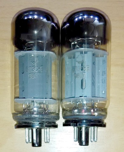 2pcs-match.pair 6P3S-E, 6П3C-E NOS Russian power beam tetrodes =6L6 ...