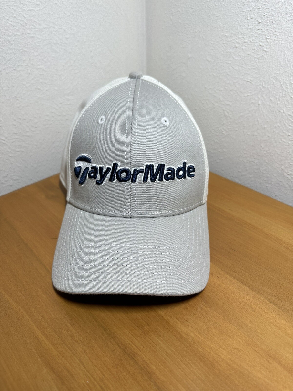 TaylorMade Golf Hat Cap TMAX Gear Grey / White / Blue… - Gem