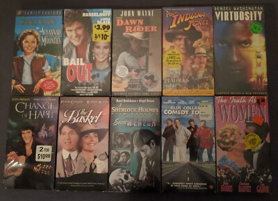 Lot Of 10 VHS Tapes Some Brand New All Sealed In Plastic | eBay