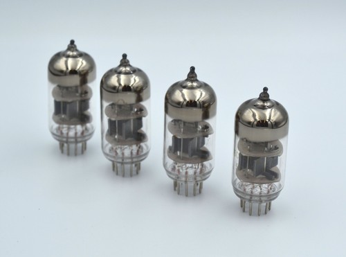 NEW 4pcs 6S45P-E MATCHED QUAD Reflector Triode Tubes NOS WE437 6C45P ...