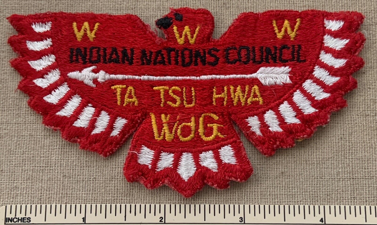 VTG OA TA TSU HWA LODGE 138 Order of the Arrow Flap PATCH Indian ...