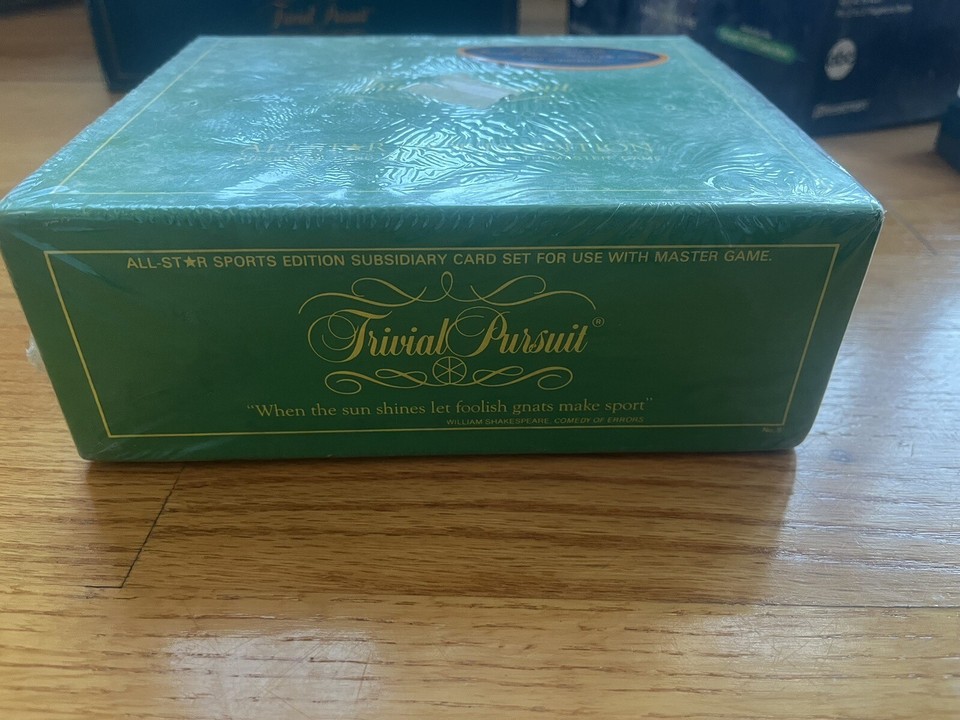 Trivial Pursuit All-Star Sports Edition Subsidiary Card Set Trivia Game ...