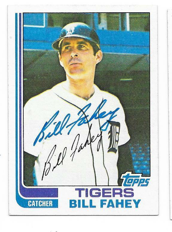 BILL FAHEY 1982 TOPPS AUTOGRAPHED SIGNED # 286 TIGERS | eBay