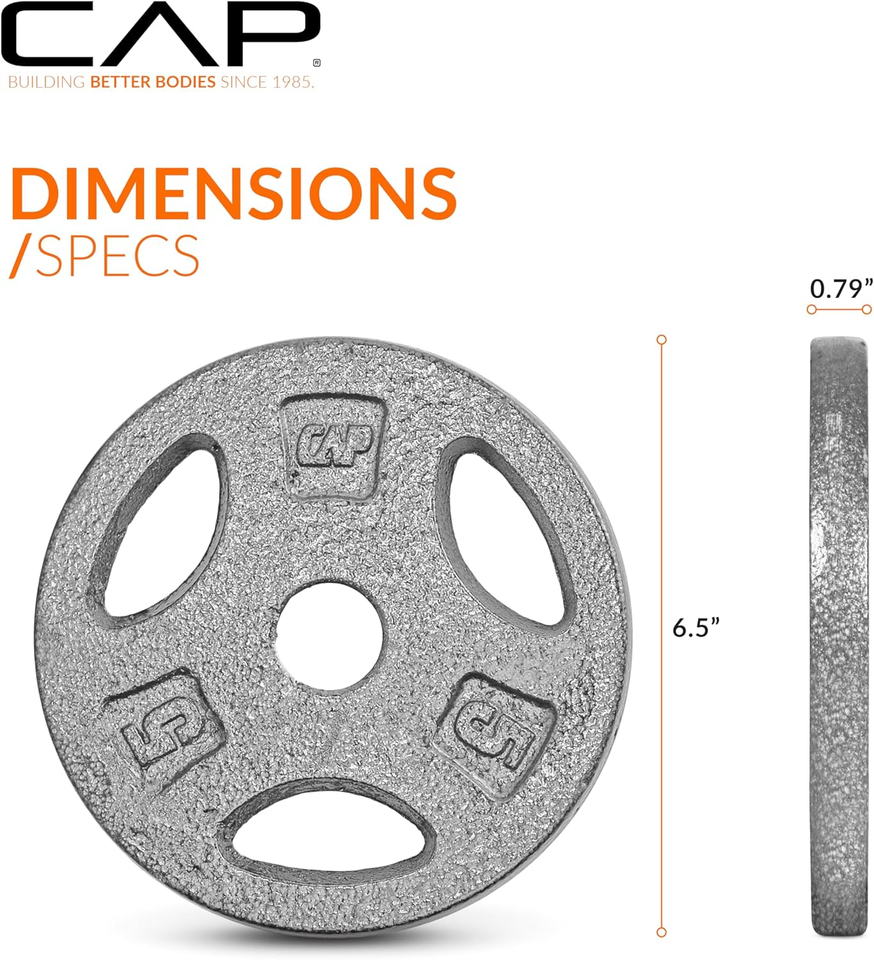 CAP Barbell Standard 1-Inch Grip Weight Plates | eBay