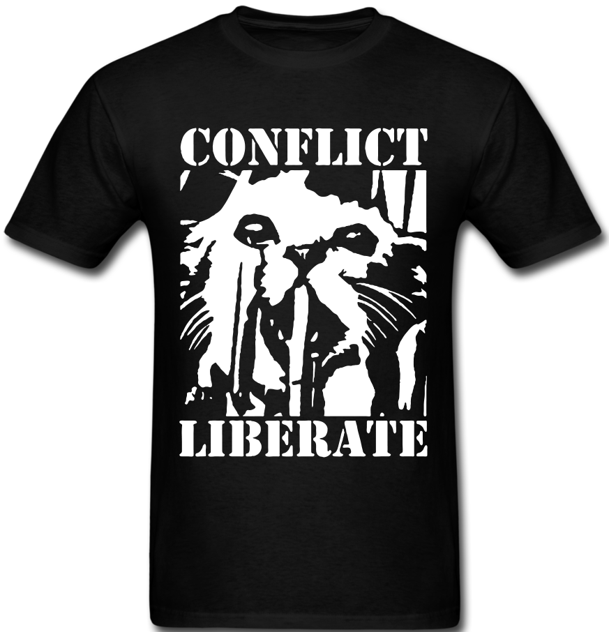 CONFLICT T shirt band Hardcore Punk Rock Ska Anarcho Liberate | eBay