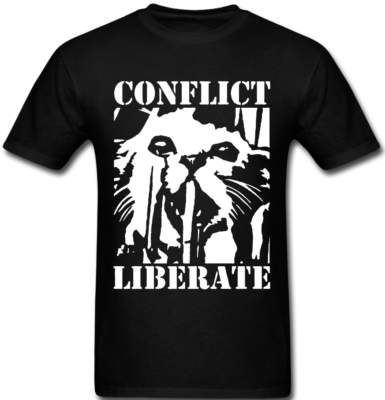 CONFLICT T shirt band Hardcore Punk Rock Ska Anarcho Liberate | eBay