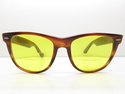 VINTAGE B&L RAY-BAN WAYFARER II HORN-RIMMED EYEGLASSES FRAMES 54-18-150 ...