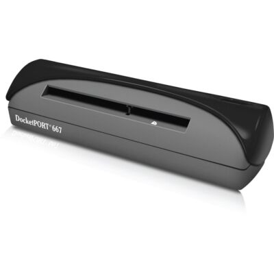 Ambir DP667 DocketPORT 667 24Bit Color Simplex USB Scanner DocketScan ...