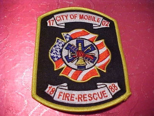 MOBILE ALABAMA FIRE DEPARTMENT PATCH SHOULDER SIZE UNUSED | eBay