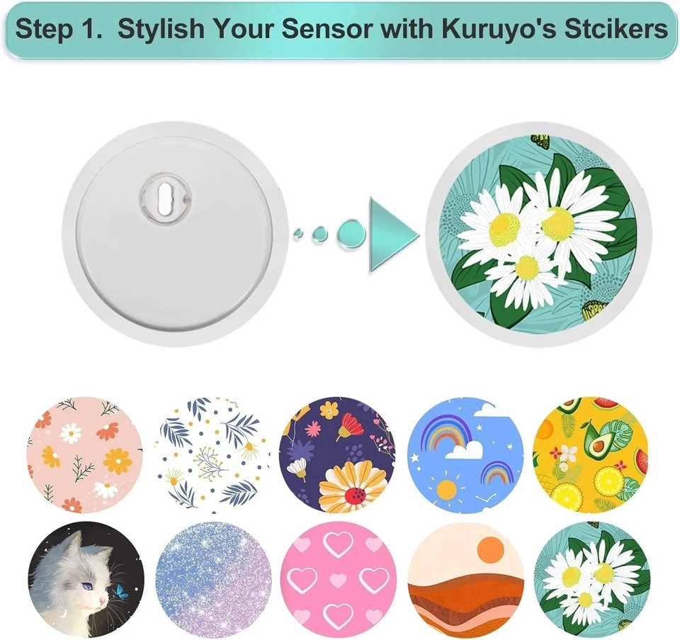 Waterproof Sensor Covers for Libre 3 & Freestyle Sticker Total 40Pack ...