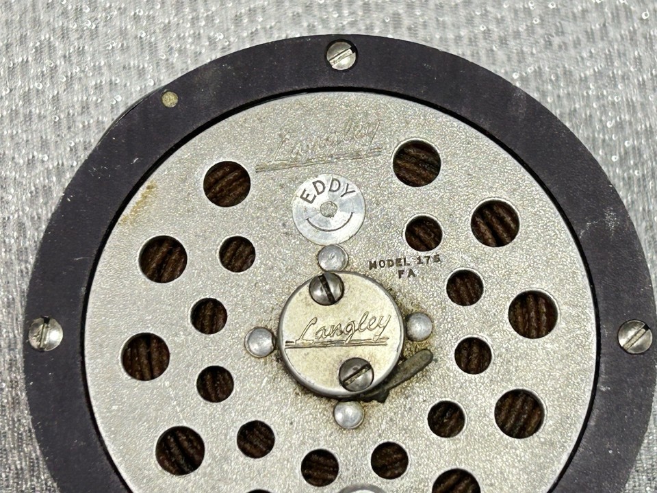 RARE Langley Eddy Model 175fa Vintage Fishing Reel W/ Round String ...