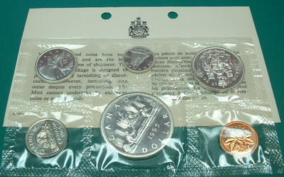 CANADA 1965 PROOF-LIKE SET (SILVER) type I *6 COINS* | eBay