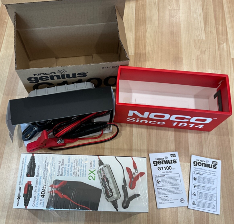 Noco Genius G1100 Car Battery Charger Household Vehicle Car Output 6-12 ...