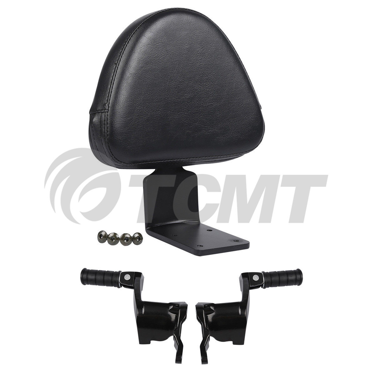 Black Backrest Sissy Bar /Passenger Seat /Foot Pegs Fit For Victory ...
