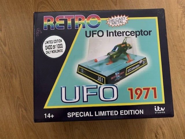 Sixteen 12 Models Retro UFO Interceptor Diecast in Original Box Limited ...
