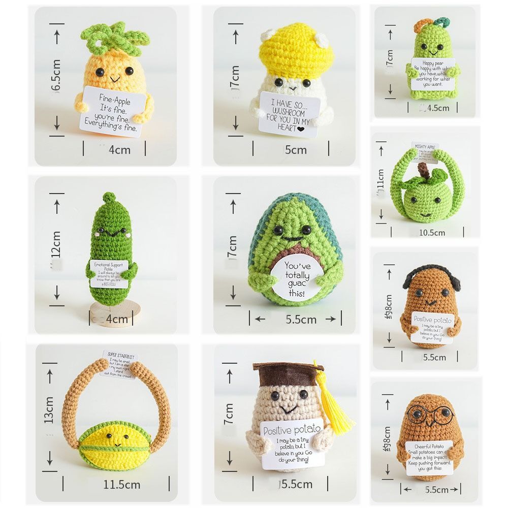 with Positive Affirmation Card Funny Positive Potato Plush Doll Toy ...