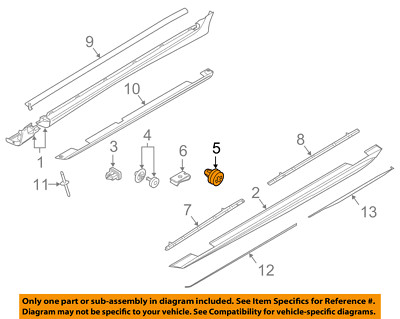 VOLVO OEM 11-18 S60 Exterior-Rocker Molding Clip 30640643 | eBay