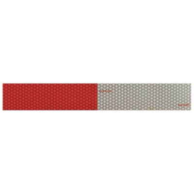 Reflexite V92 DOT-C2 6"Red/6"White Conspicuity Tape - 2"x12" Strip (FCM ...