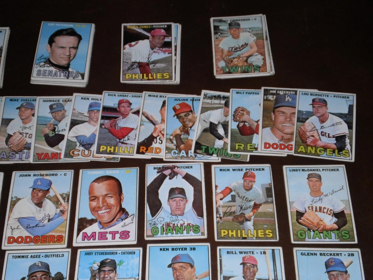 1967 Topps Vintage Baseball Card set Lot 118 Diff Horton Talbot Teams ...