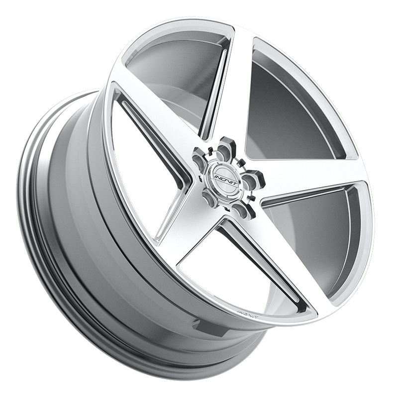 INOVIT Rotor 20x8.5 +35 5x112-114.3 Silver Machine Fits Honda, Audi ...