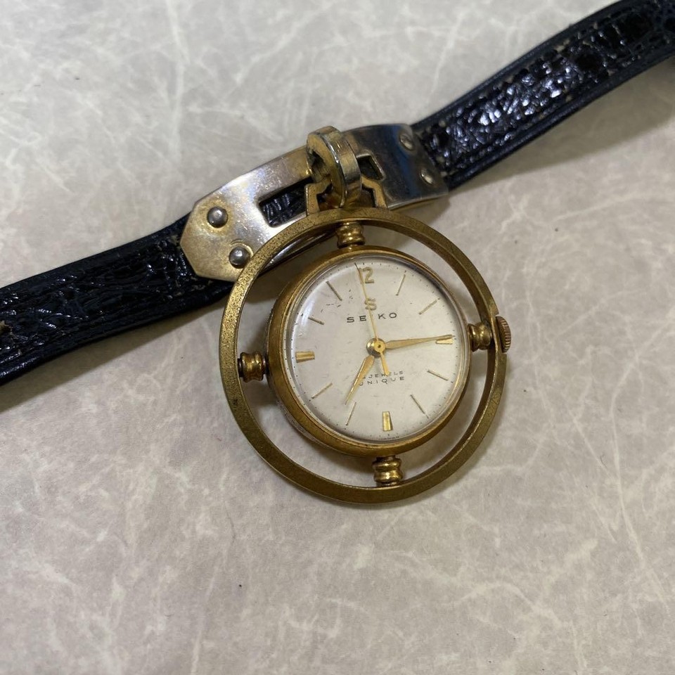 Seiko Unique Skeleton Pocket Watch See-Through Back Used From Japan | eBay